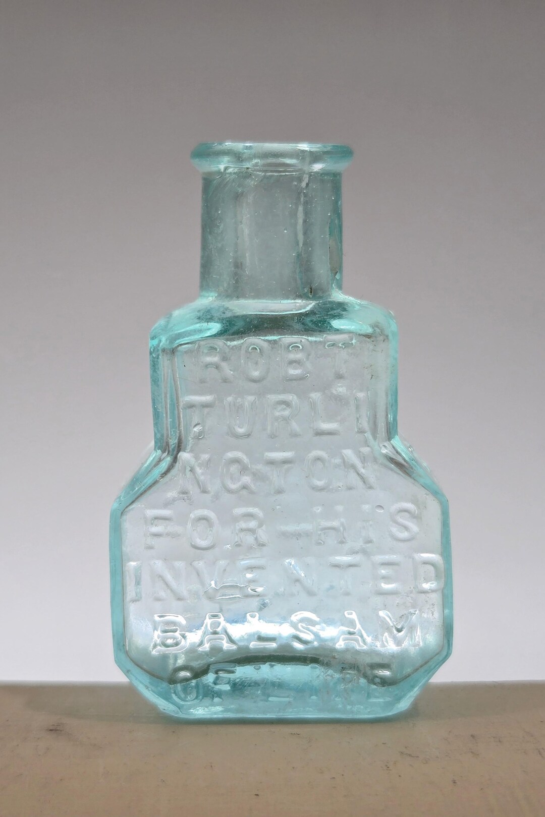 Antique Aqua Patent Medicine Bottle Turlington's Balsam of Life 1880's ...