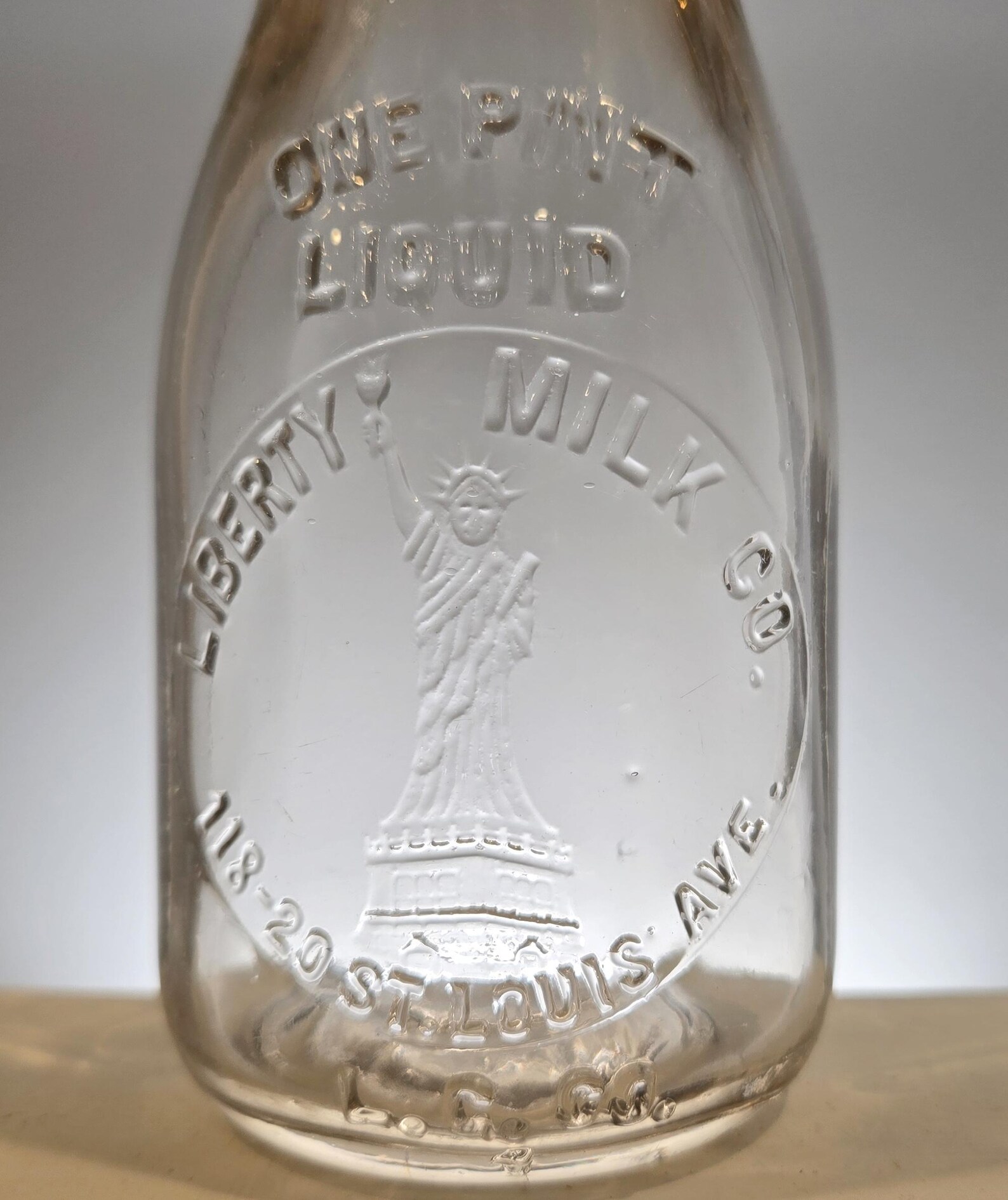 Original Antique Pint Size Milk Bottle Liberty Milk Co. With Statue of Liberty Pictured - Etsy