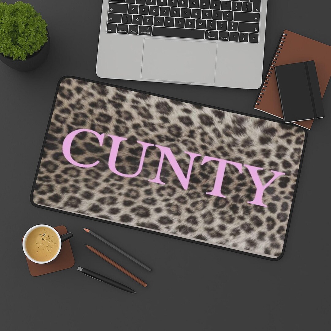 Leopard Print Desk Mat Sassy Edgy Glamorous Unapologetic Statement ...