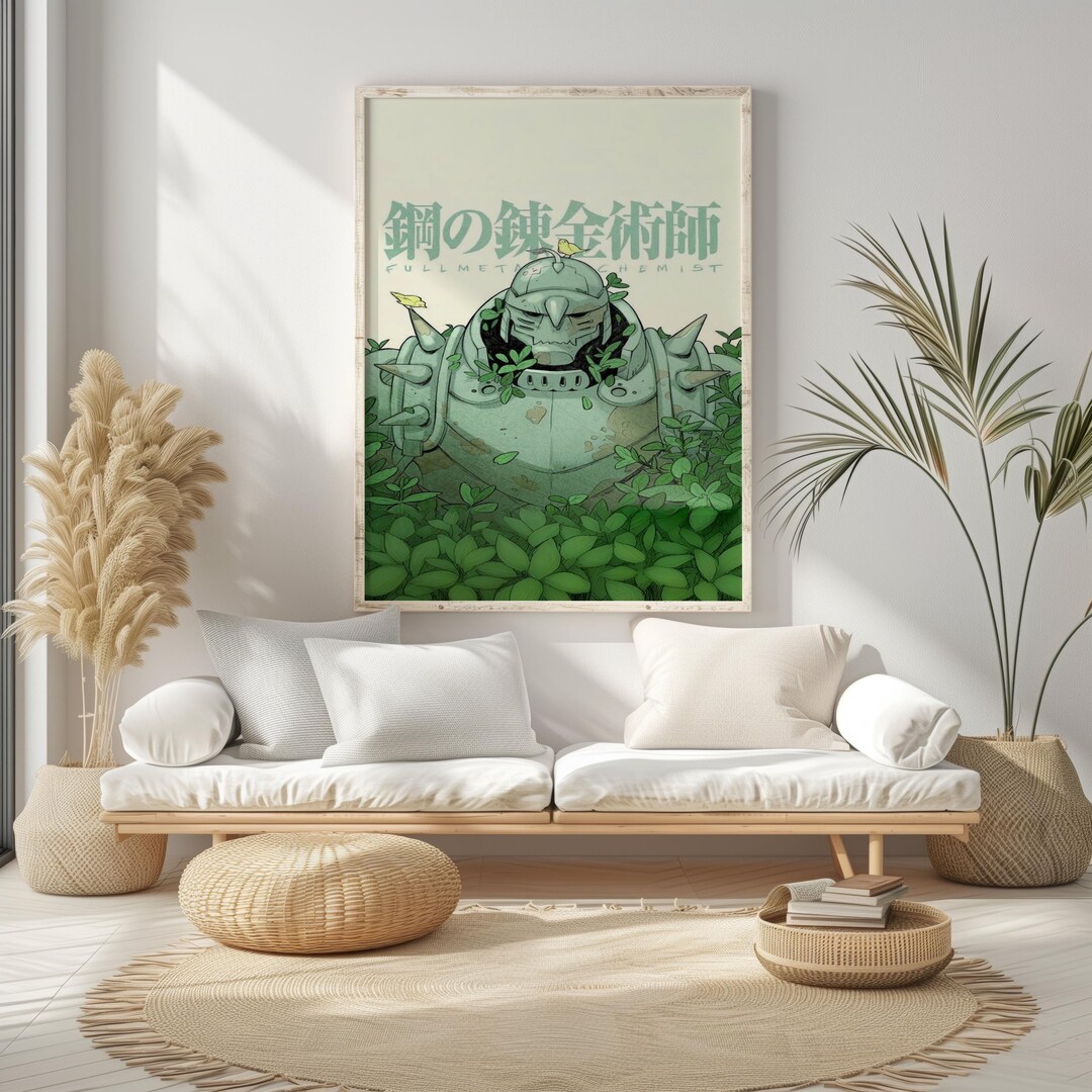 Full Metal Alchemist Poster, Anime Wall Art Digital Download, Manga ...