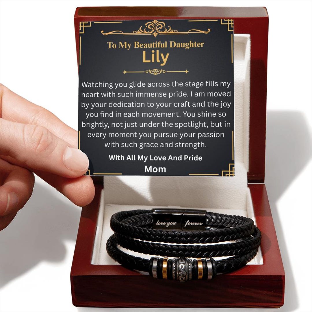 Dance Recital Gift for Daughter, Dancer Bracelet From Mom, Ballerina ...