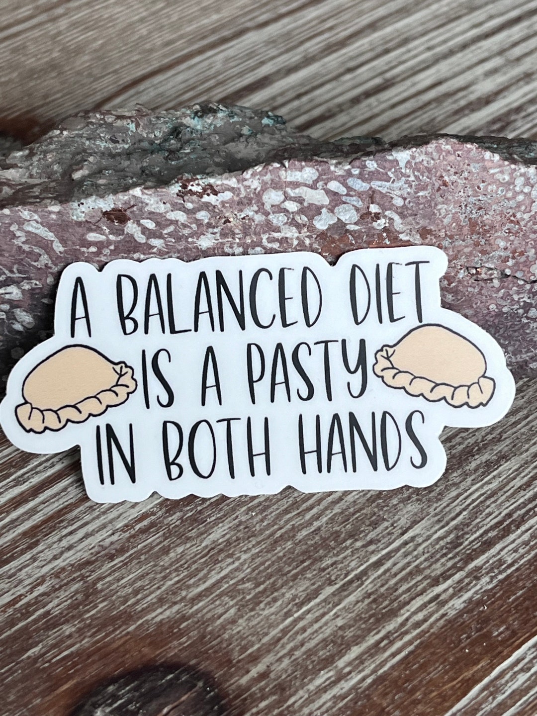 Pasty Balanced Diet Sticker - Etsy