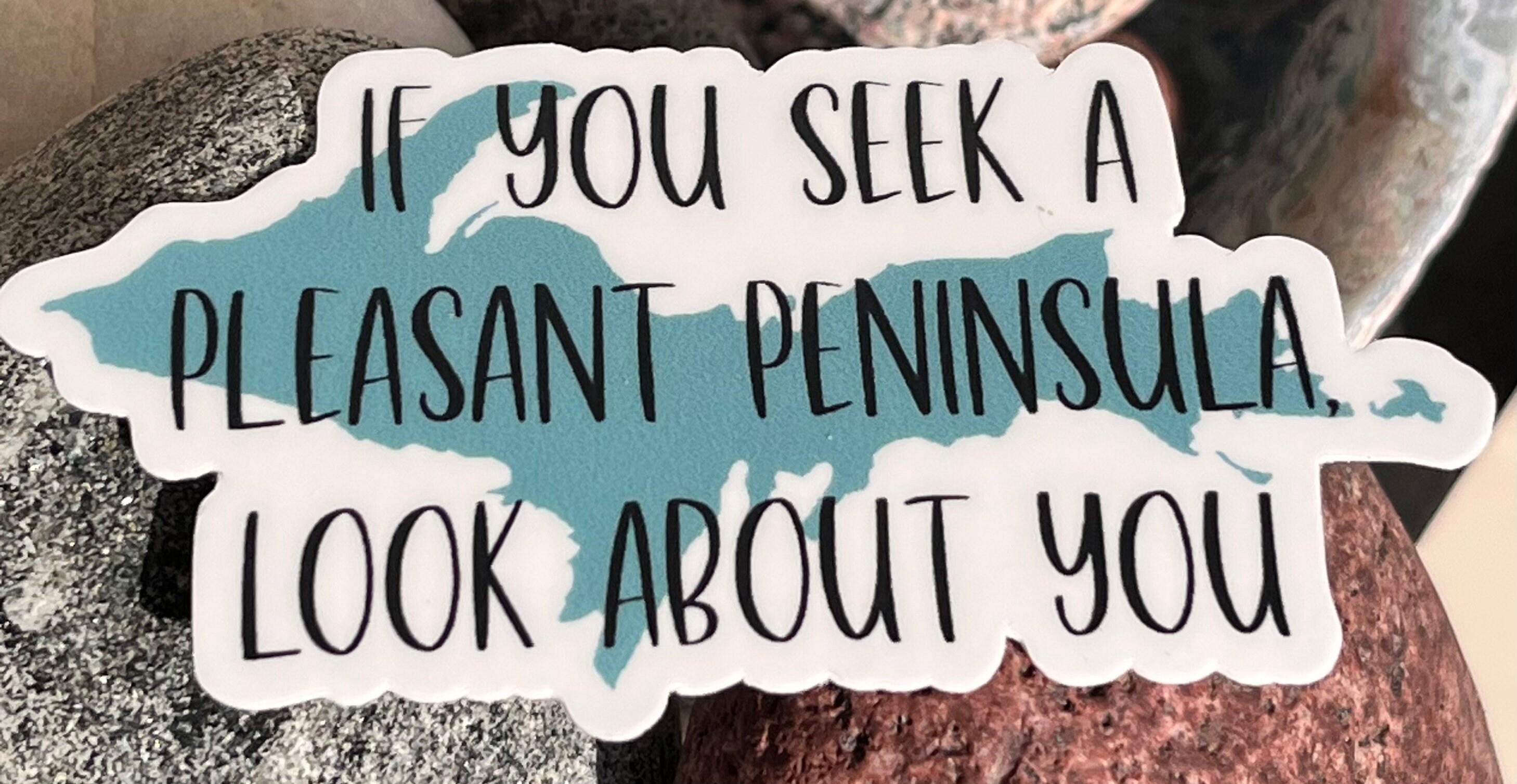 Upper Peninsula Vinyl Sticker | Sticker | Michigan | Decal | UP ...