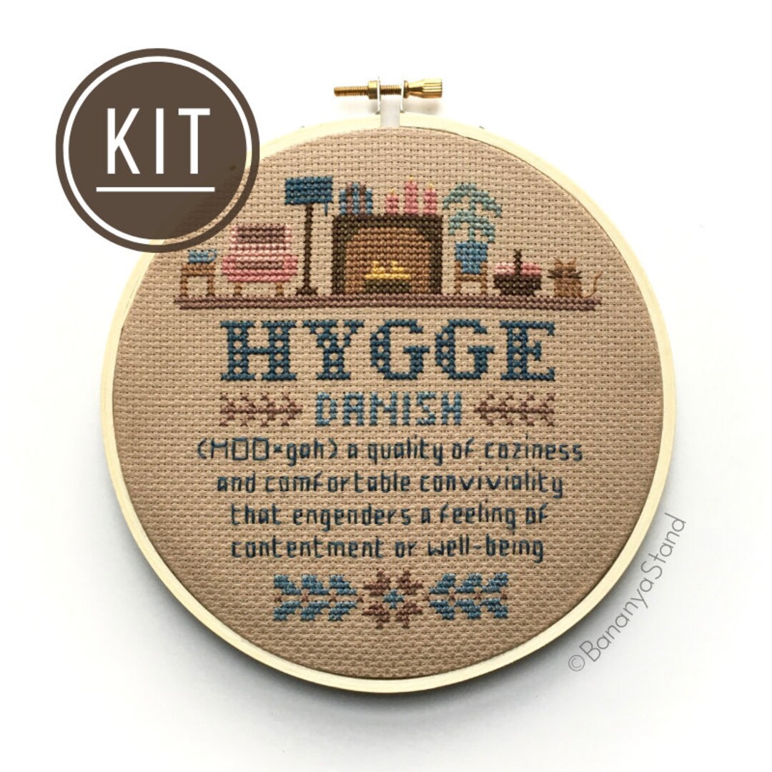 KIT Hygge Sampler, Modern Cross Stitch Embroidery Kit, DIY Craft Kits ...