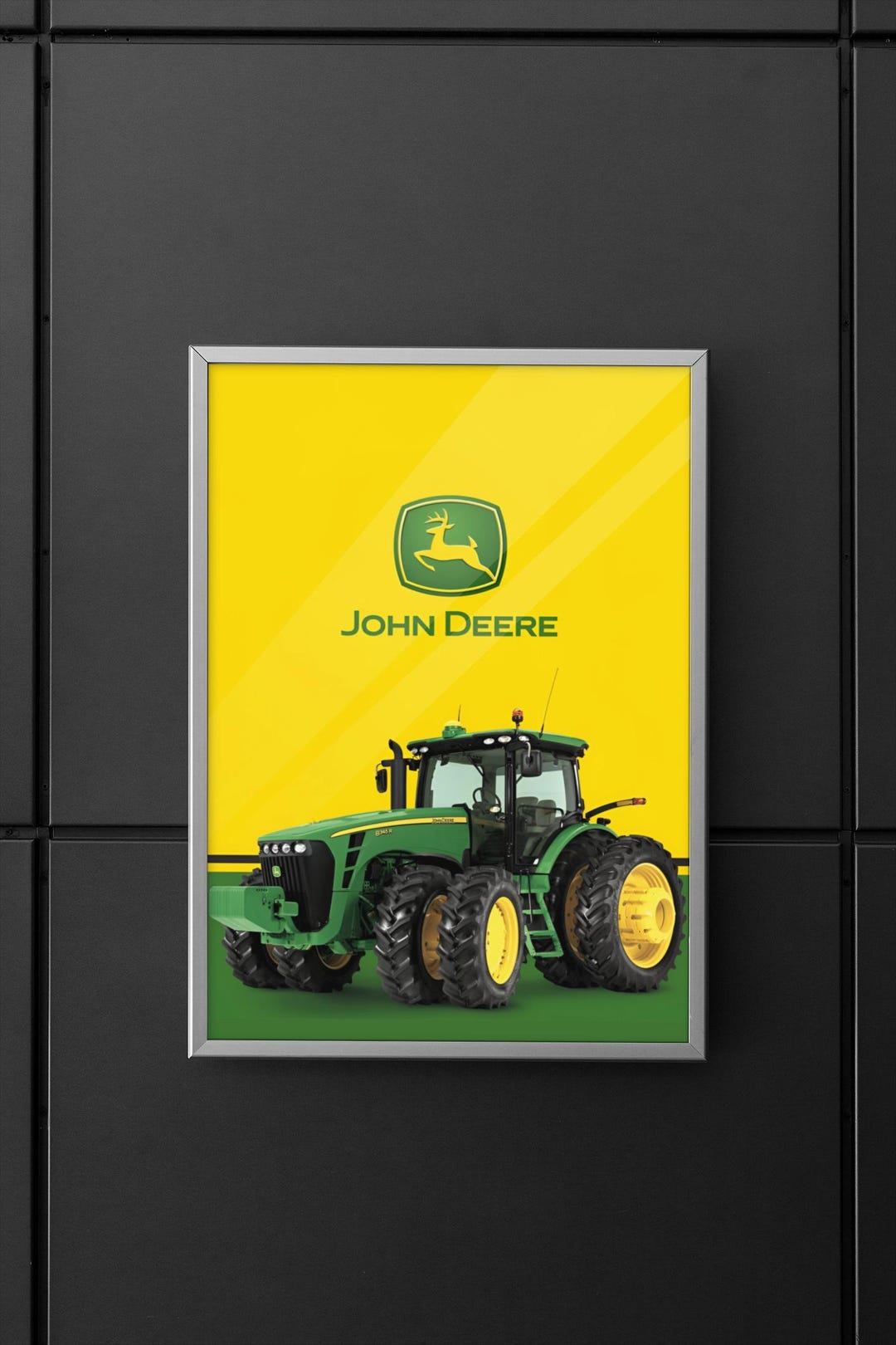 John Deere Tractor Poster | Green Tractor Wall Art | Farm Life Country ...