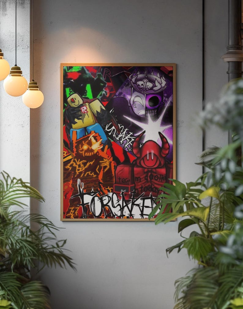 Forsaken Killers Poster, Roblox Forsaken Game Art, Horror Roblox Wall ...