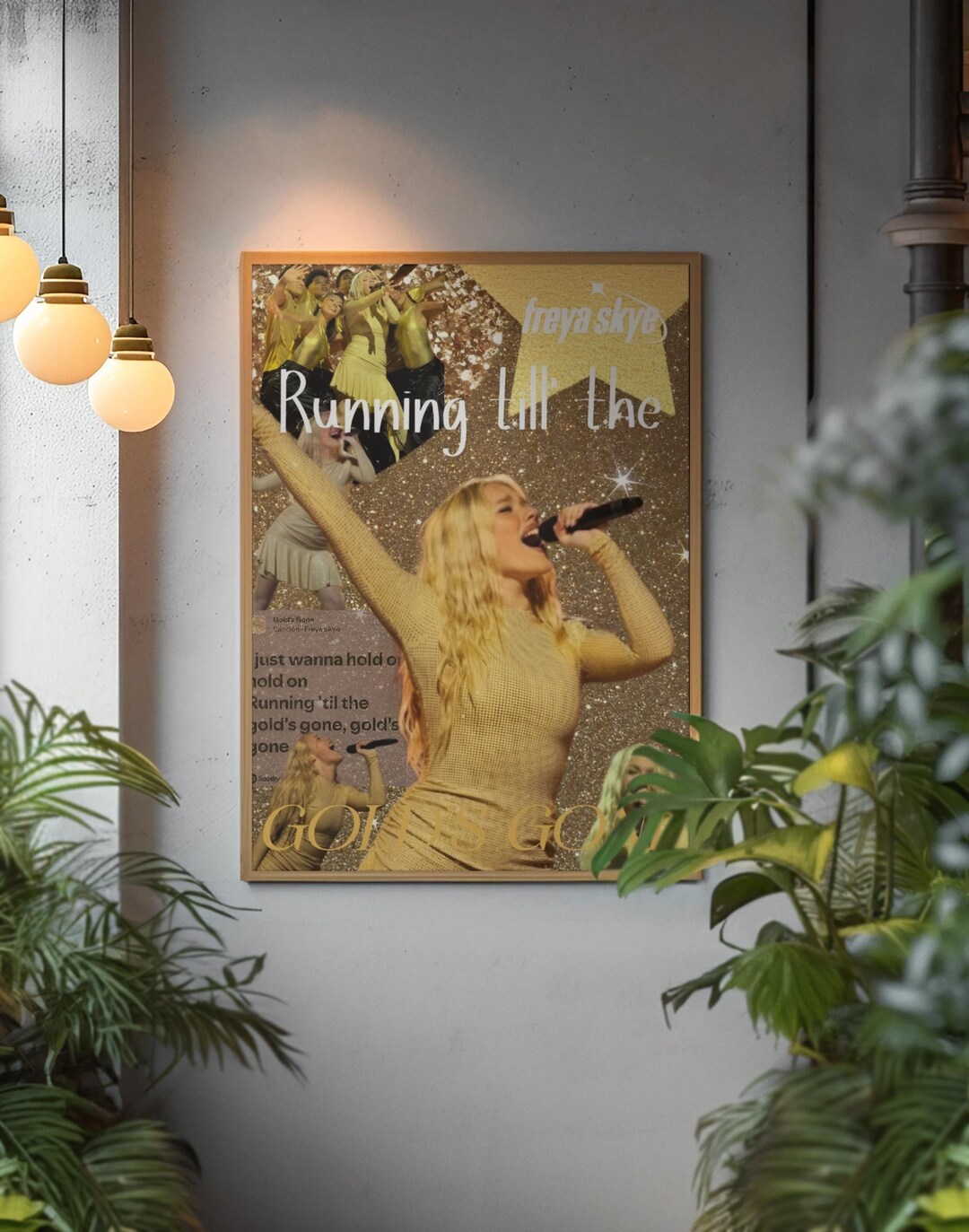 Freya Skye Golden Poster | Aesthetic Singer Wall Art | Pop Star Concert ...