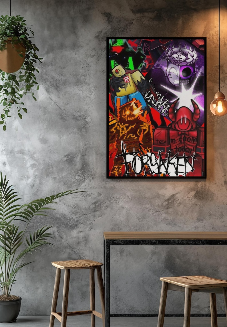 Forsaken Killers Poster, Roblox Forsaken Game Art, Horror Roblox Wall ...