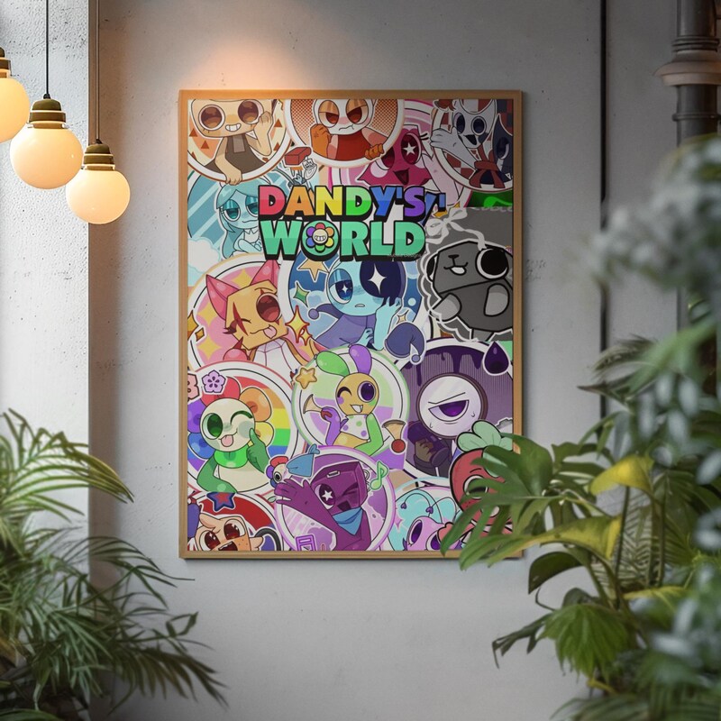 Dandy s World Poster Etsy