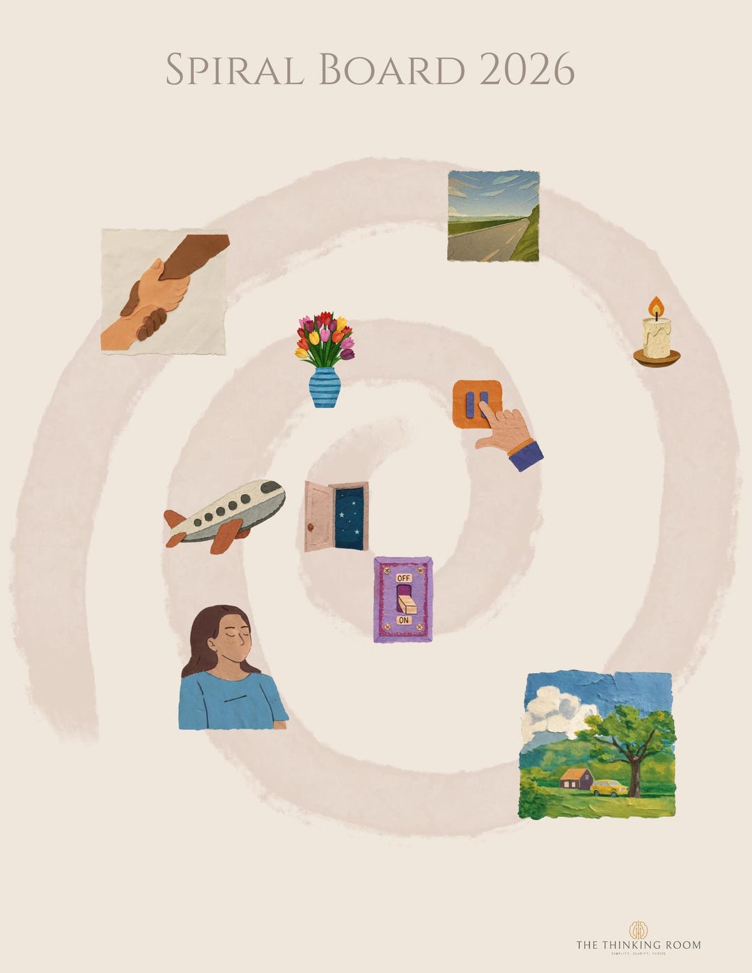 Spiral Vision Board 2026 | Gentle Digital Vision Board + Printable ...