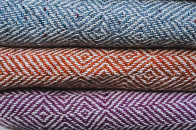 Handwoven Tweed Throw, Made in Ireland With 100% Irish Wool on a ...