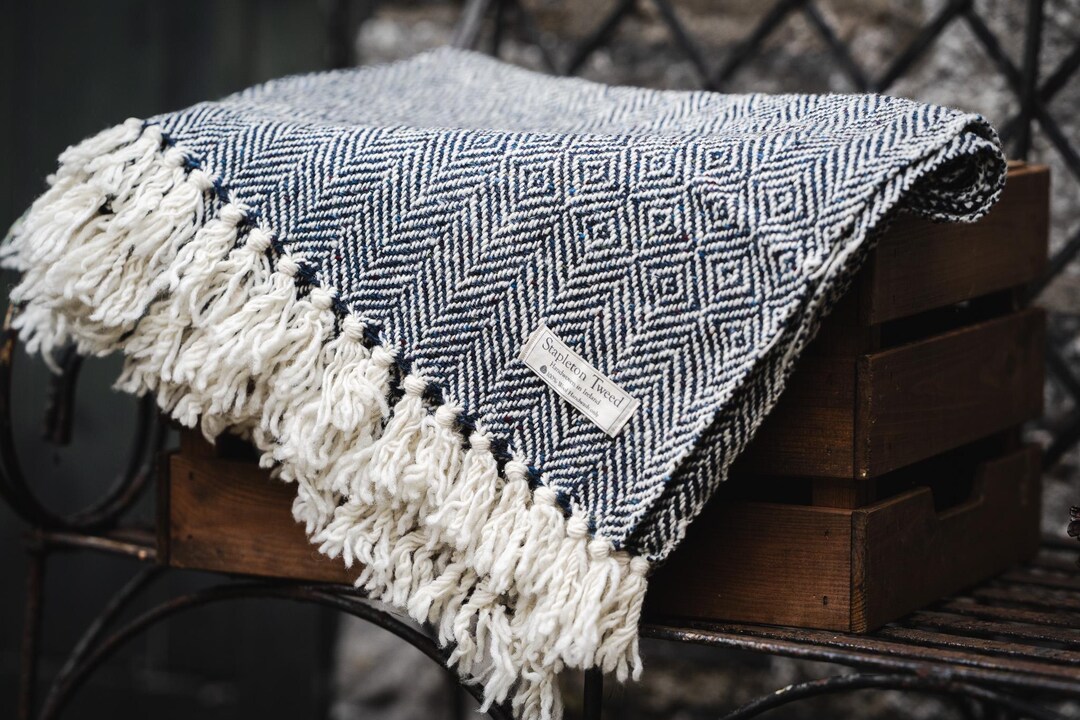 Handwoven Tweed Throw, Made in Ireland With 100% Irish Wool on a ...