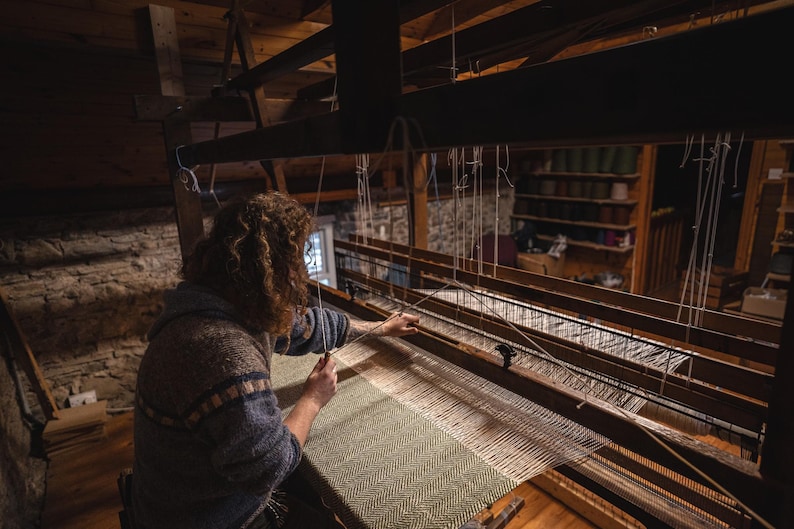 Handwoven Tweed Throw, Made in Ireland With 100% Irish Wool on a ...