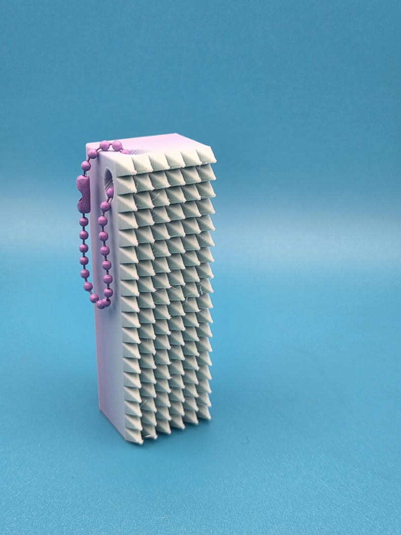 Pastel Ombre Spiky Clicker Fidget Toy, 3D Printed Sensory Keychain ...