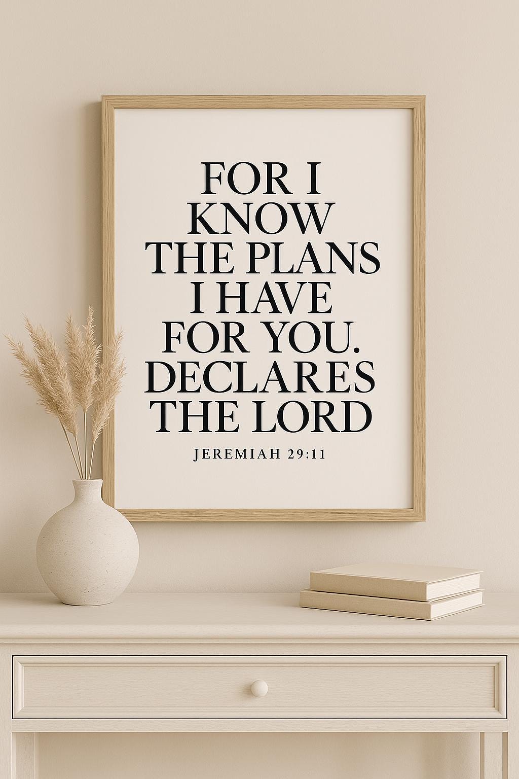 Jeremiah 29:11 Wall Art Printable | Christian Scripture Decor | Bible ...
