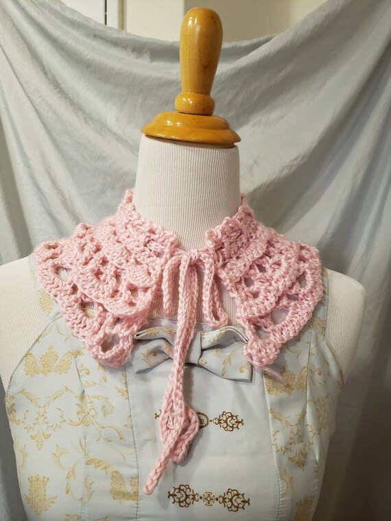 Medlock High Neck Crochet Collar | Etsy