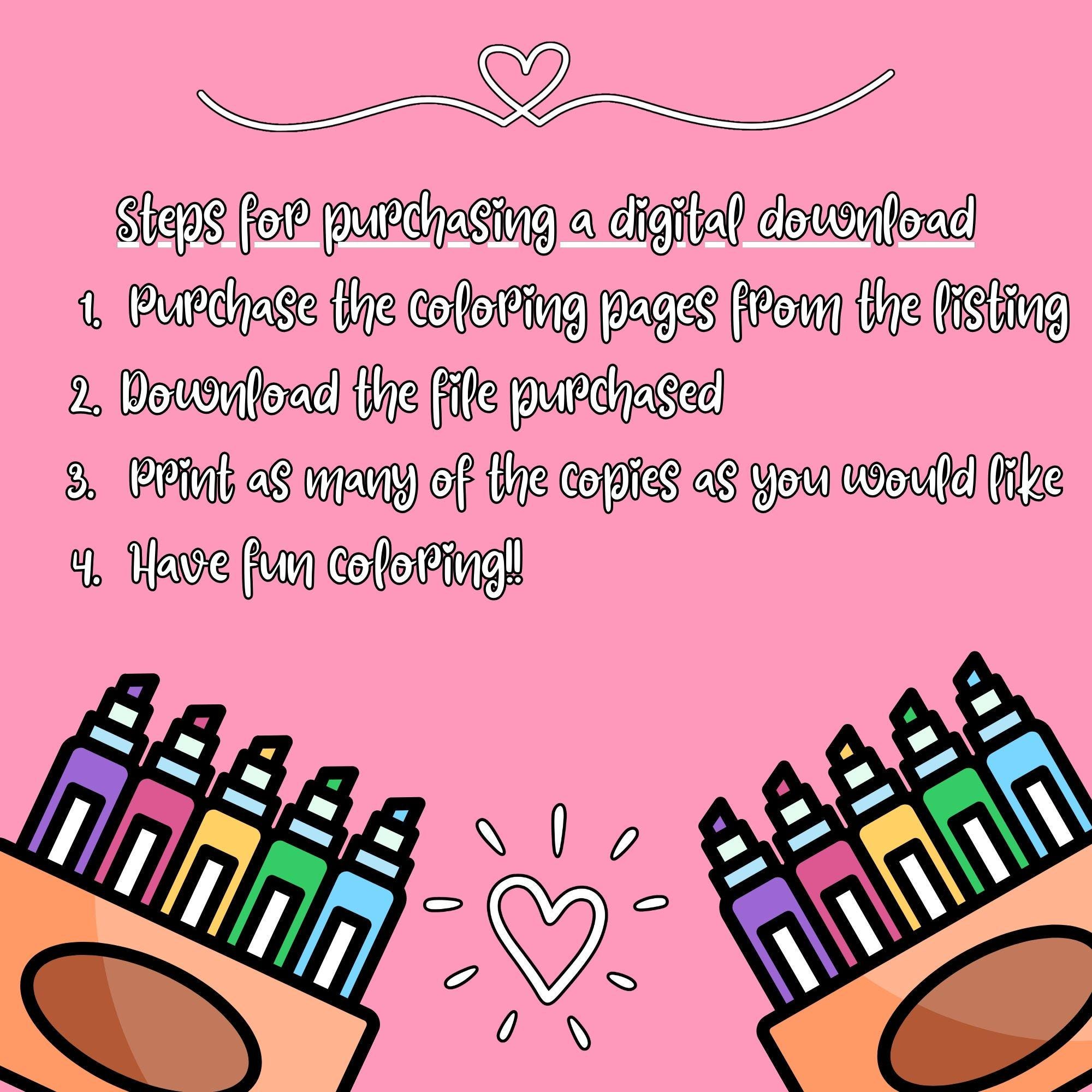 Girls Coloring Pages Printable | Cute Girly Patterns for Kids | Fun ...