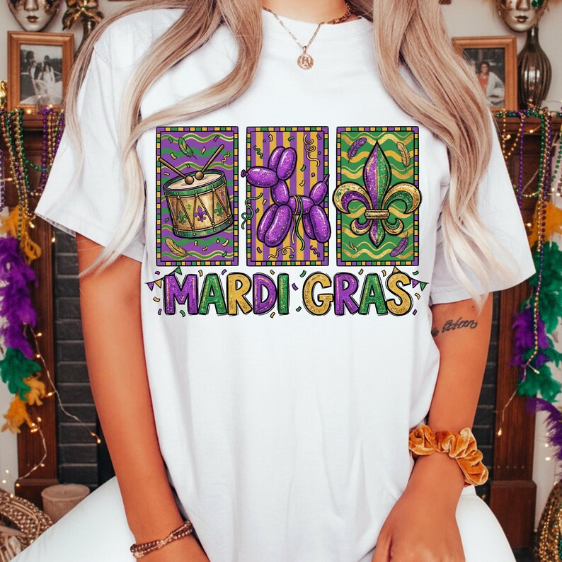 Mardi Gras 2026 PNG, Glitter Letters Fleur De Lis, Fat Tuesday Carnival ...