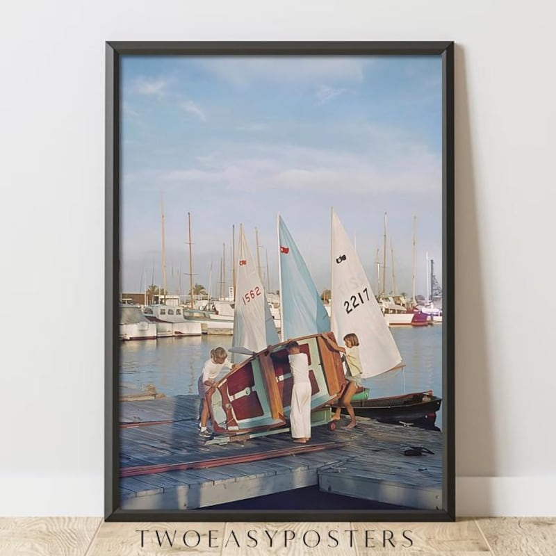 Coastal Sailing Wall Art - Etsy