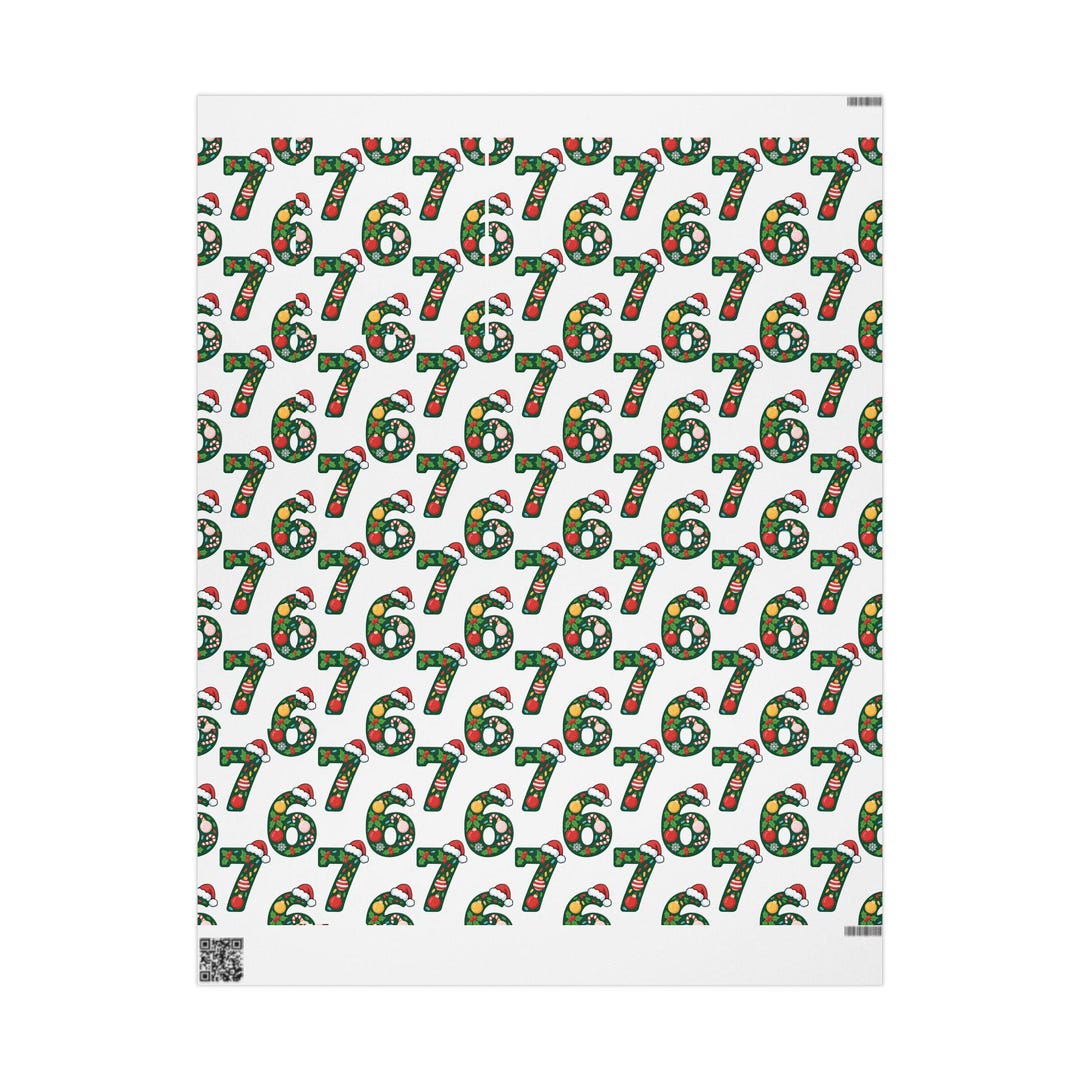 Christmas Candy Cane Stocking Pattern Wrapping Paper - Etsy