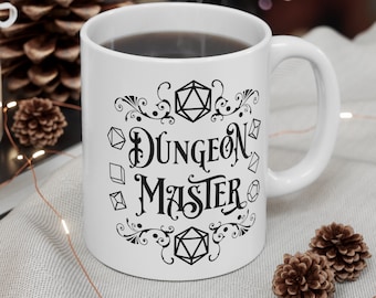 Dungeon Meowster Coffee Mug D&D Dungeon Master RPG Gamer DM Tea Cup - Etsy