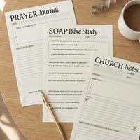 Prayer Journal Printable | Bible Study Guide | Gratitude Journal ...