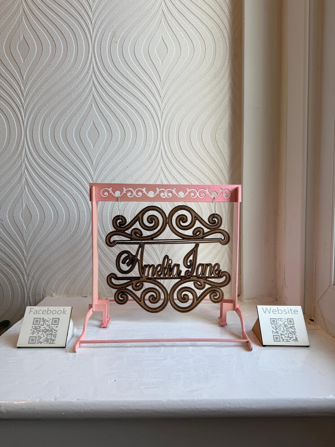 Shop Counter Sign With QR Codes - Etsy