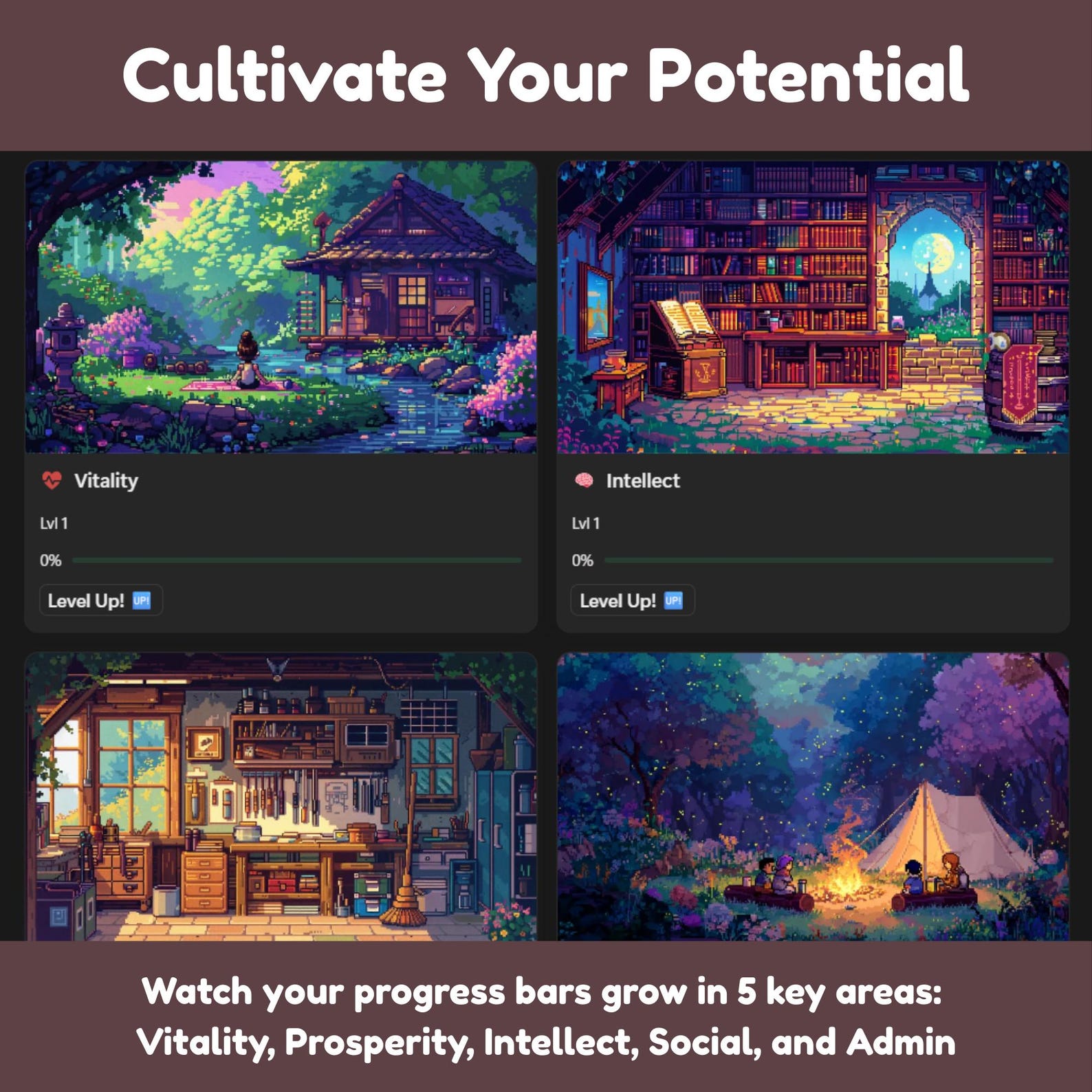 Cozy RPG Notion Template | Gamified Life Planner & Habit Tracker ...