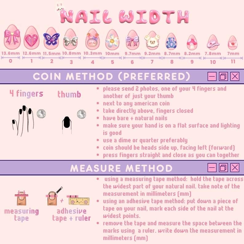 Iridescent Pink NFC Nails - Etsy