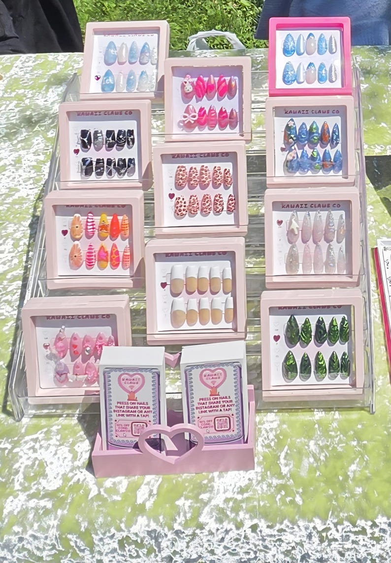 Ice Cat Eye NFC Nails - Etsy