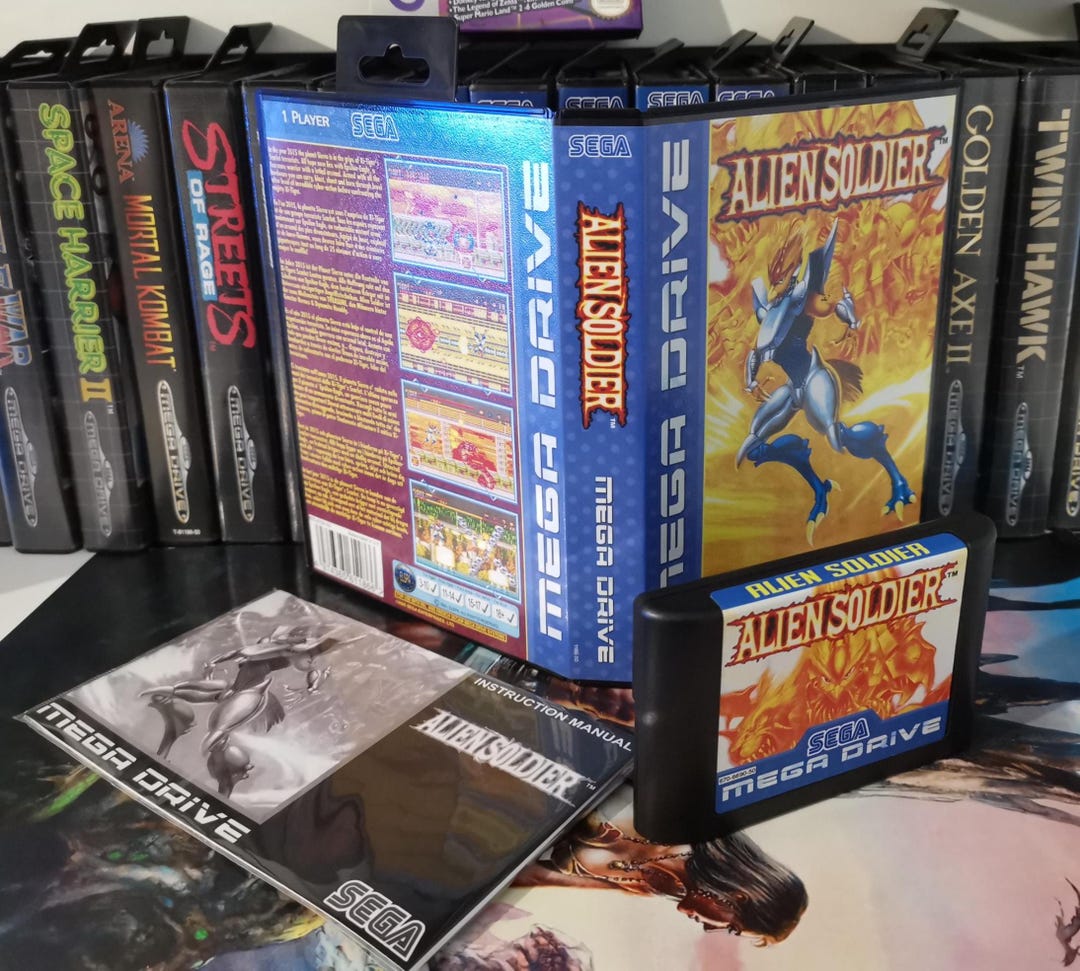 Alien Soldier (PAL) Complete Perfect Custom Megadrive Game - Etsy
