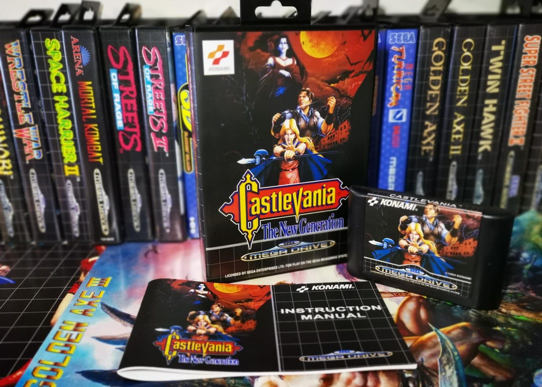 Castlevania the New Generation (PAL) Complete Perfect Custom Megadrive ...