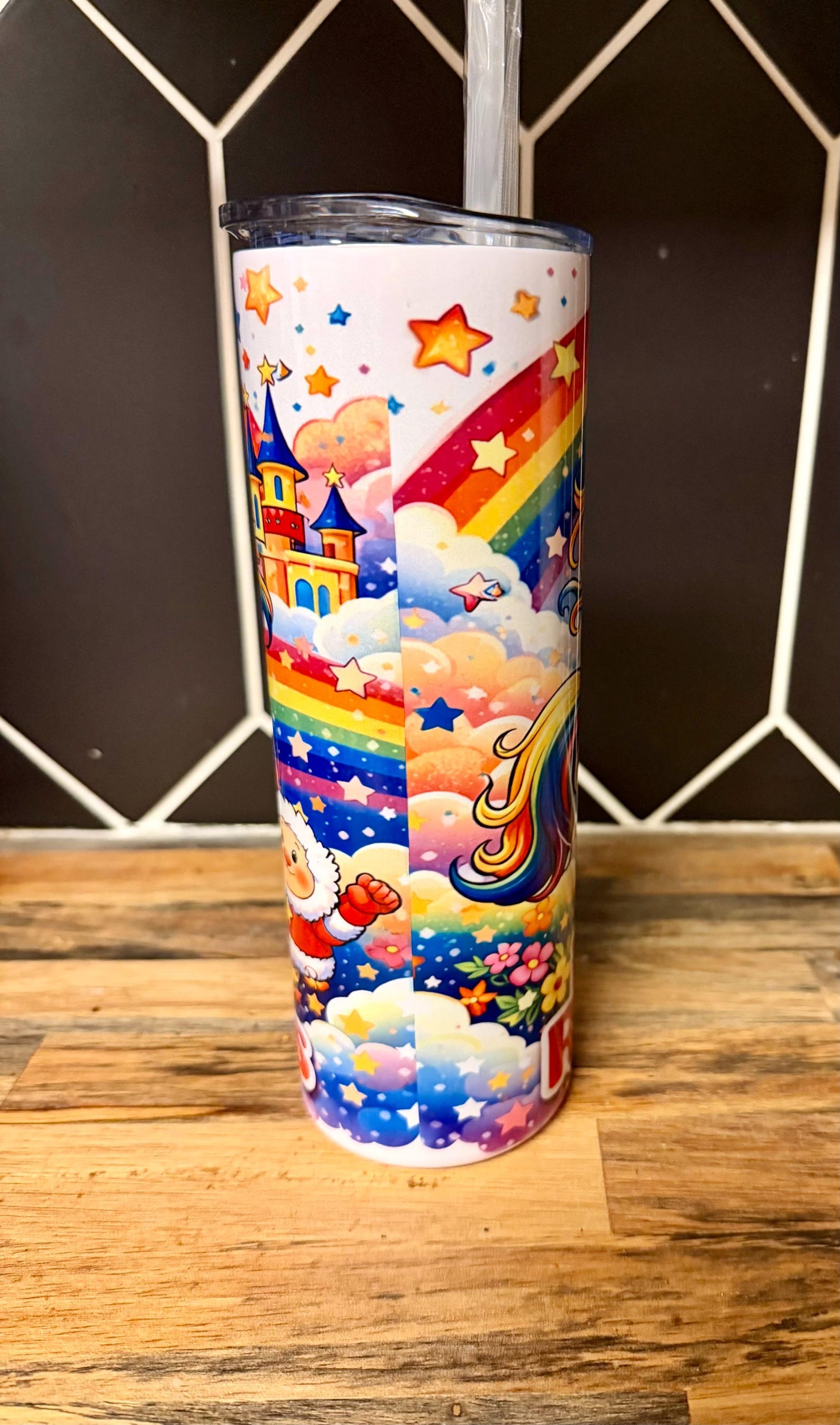 Rainbows Sublimation Sheet for 20oz Straight Tumbler – Ready to Press ...