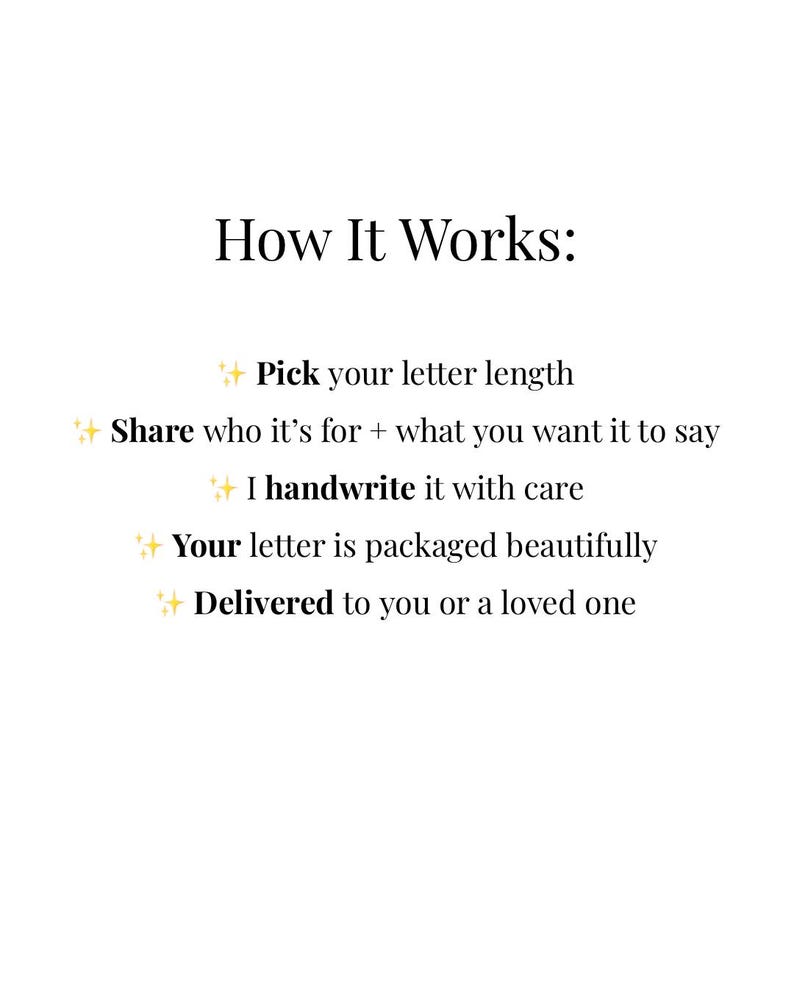 Custom Handwritten Letter • Personalized Letter • Encouragement Note ...