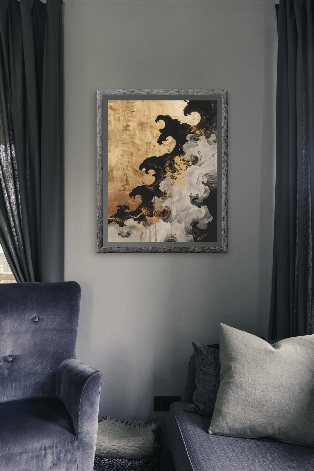 Japanese Modern Zen Art Canvas - Etsy