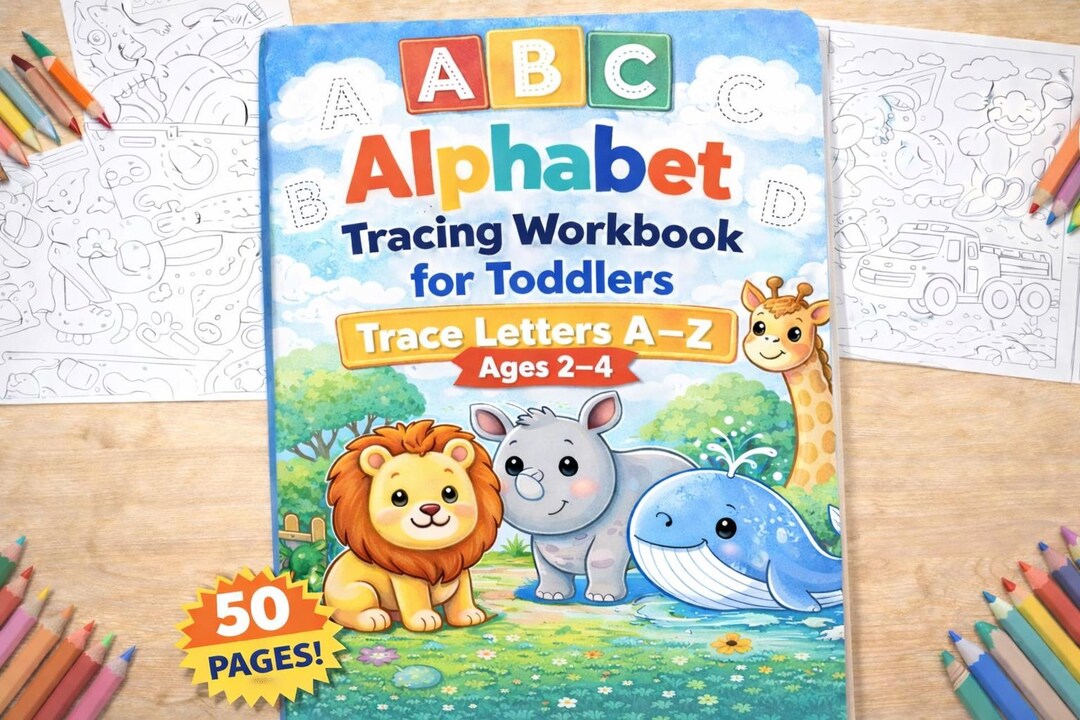 ABC Alphabet Tracing Workbook for Toddlers | Printable Letter Tracing ...