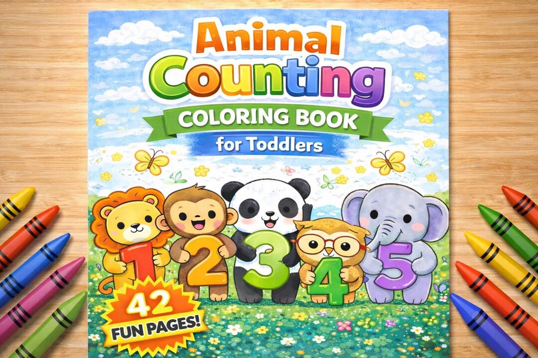 Animal Counting Coloring Book for Toddlers | Printable Numbers Pages ...