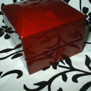 MAHOGANY Engagement Ring Box With Leather Interior Wood Wedding Bands ...