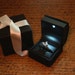 New Fancy Black Italian Leather LED Lighted Engagement Ring Box With ...