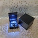 New Fancy Black Italian Leather LED Lighted Engagement Ring Box With ...