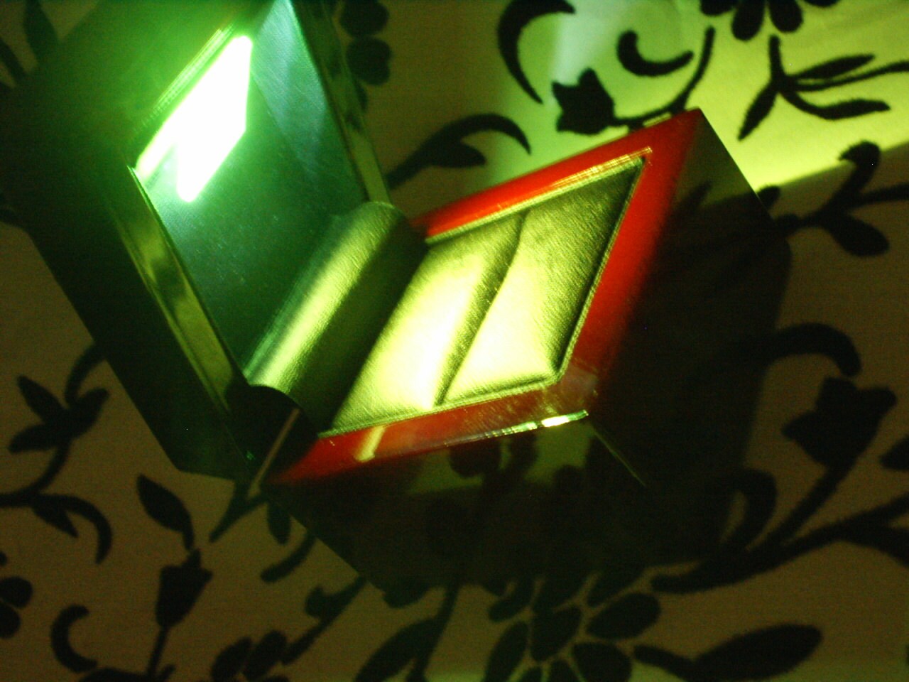 New Custom Made Green Lantern LED Ring Box Fancy Mahogany Wood - Etsy