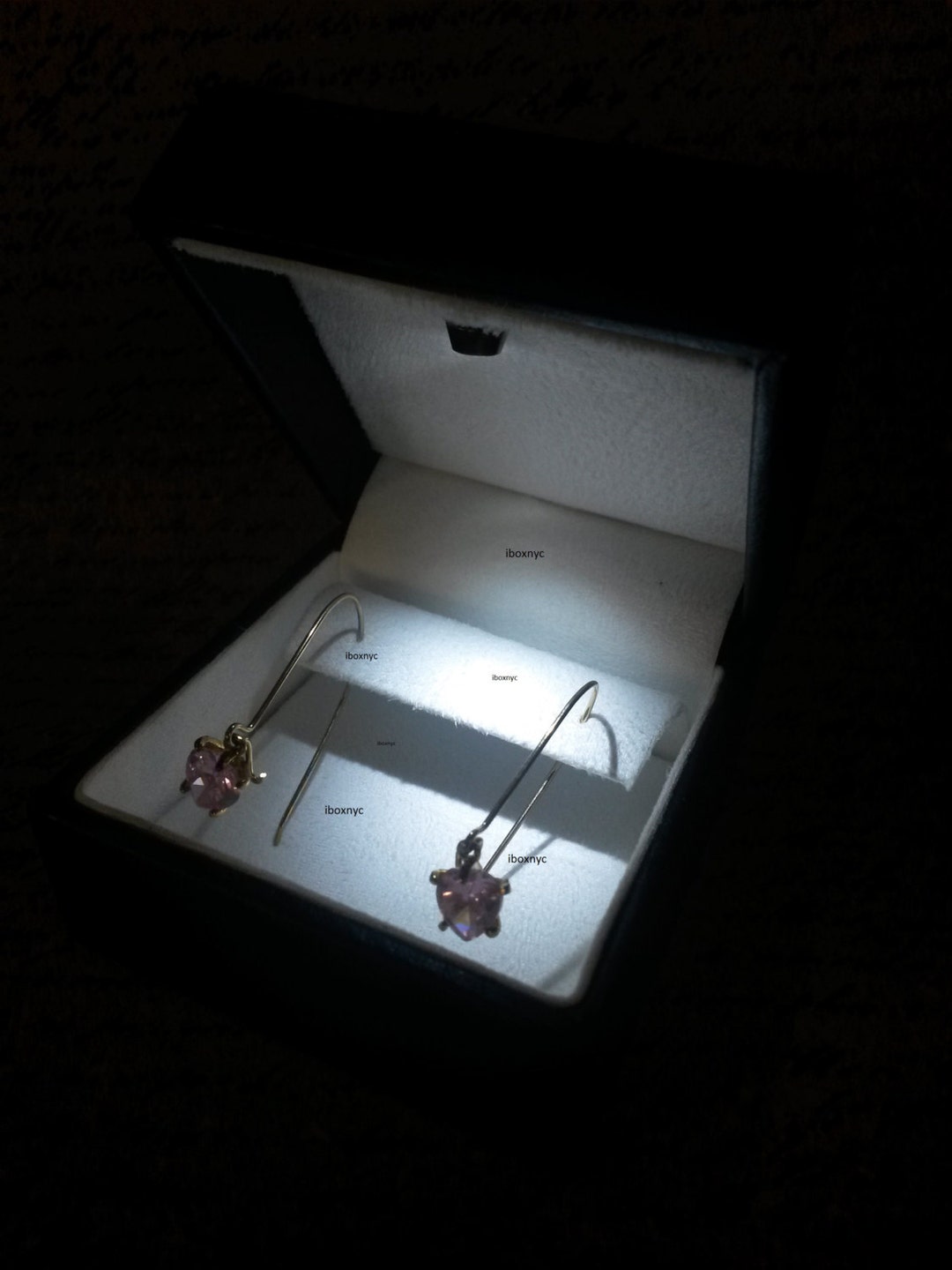Lighted Stud Drop Hoop Earrings Keepsake Gift Box Illuminated ...