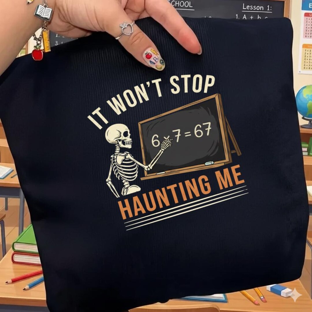 Funny Math Skeleton PNG Digital Design, Teacher Shirt Graphic, Haunting ...