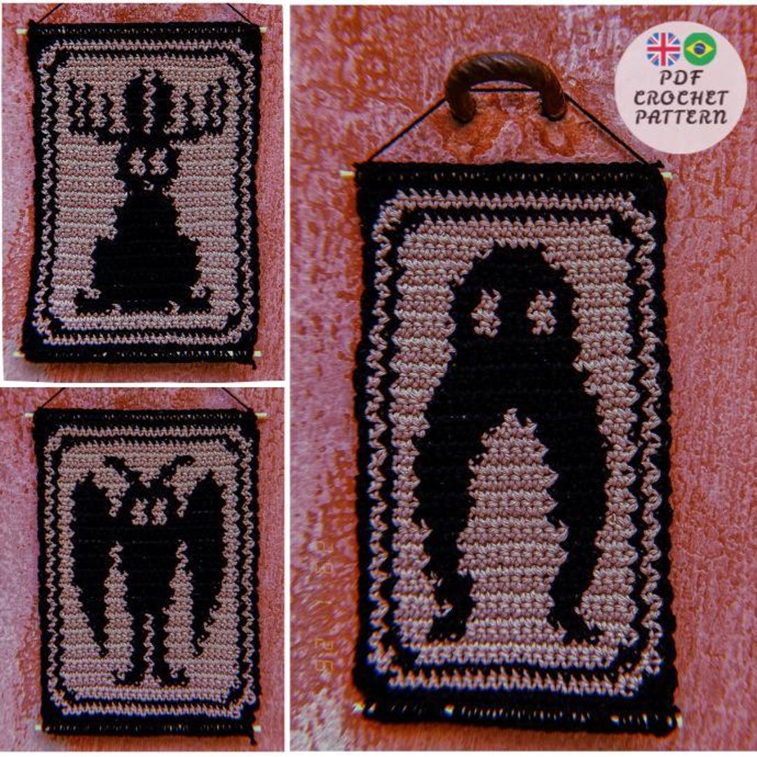 Cryptid Crochet Pattern Bundle | Nightcrawler | Mothman | Jackalope ...