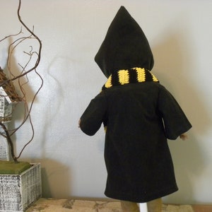 Black and Yellow Wizard Robe With Scarf Created for 18 Dolls - Etsy