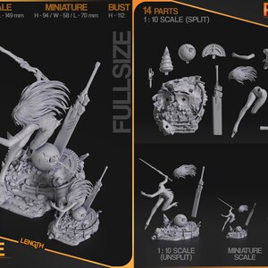 A2 nier Automata 3D Printed Resin Statue Kit - Etsy