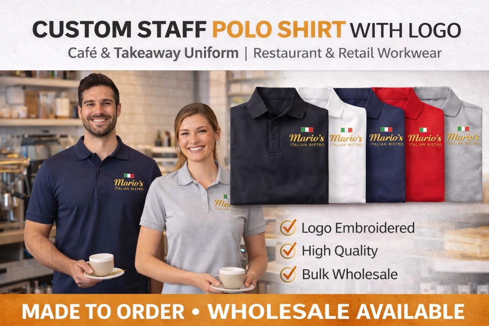 Personalised Chef Jacket With Logo – Custom Restaurant Uniform - Etsy