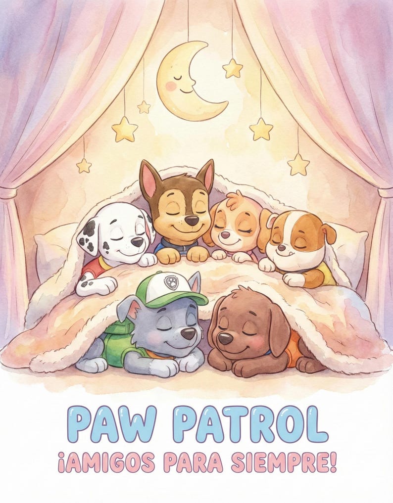Libro Para Colorear De Paw Patrol - Etsy