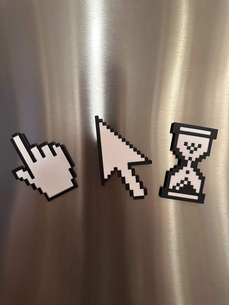 Windows 95 Cursor Magnet Set | 3D Printed Retro Tech Decor - Etsy