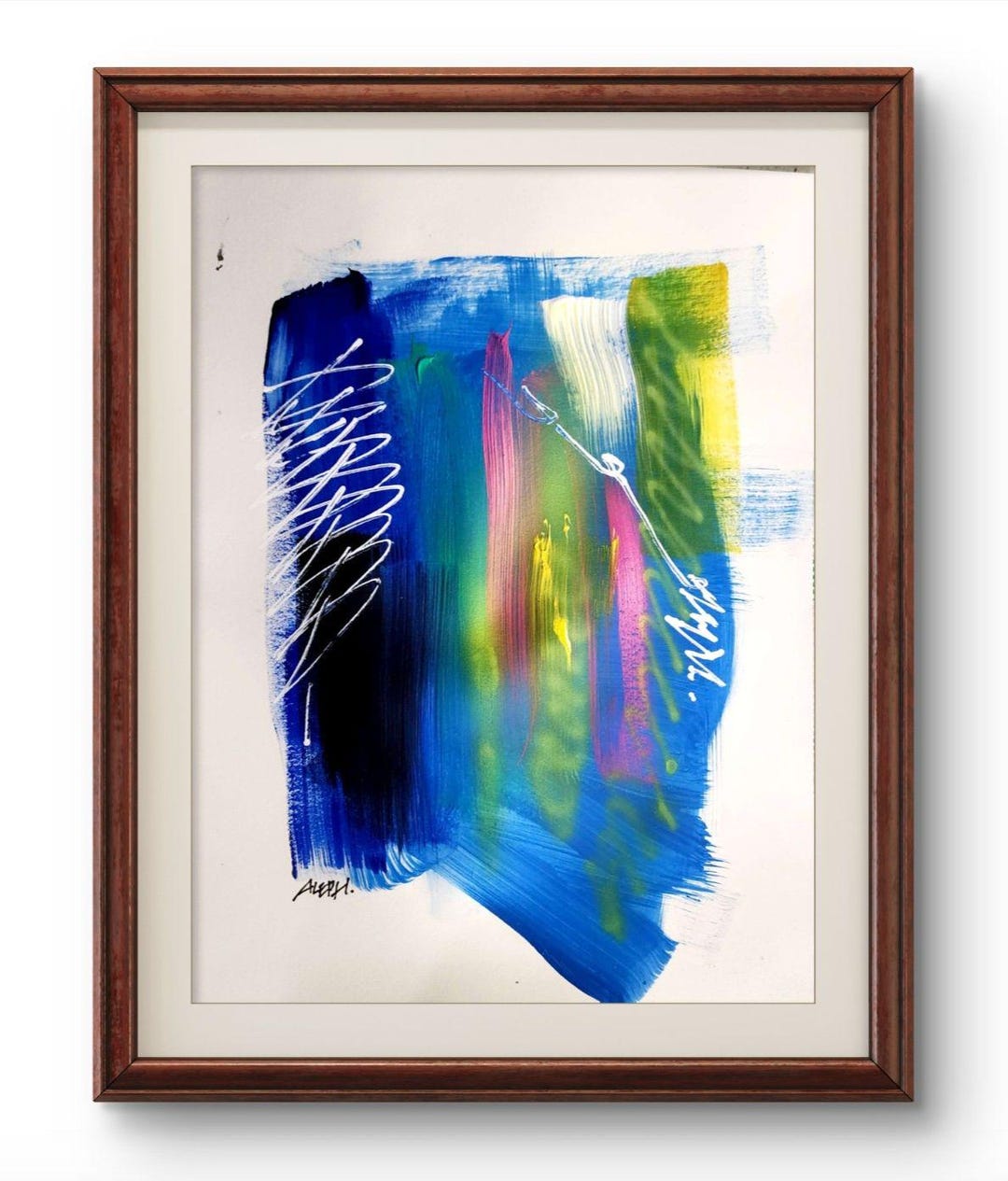 Original Art Control 7 14x11 Street Art Style Abstract Painting on ...